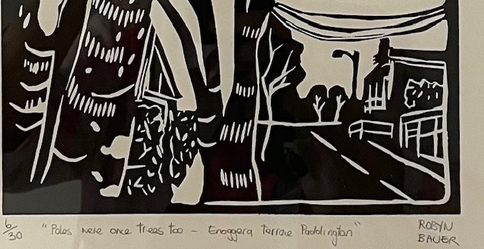 “Poles were once trees too … ” by Robyn Bauer. – Rita de Heer